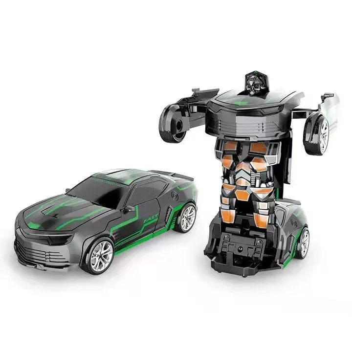 Shape-shifting toy car inertial impact one-button shape-shifting boy ...