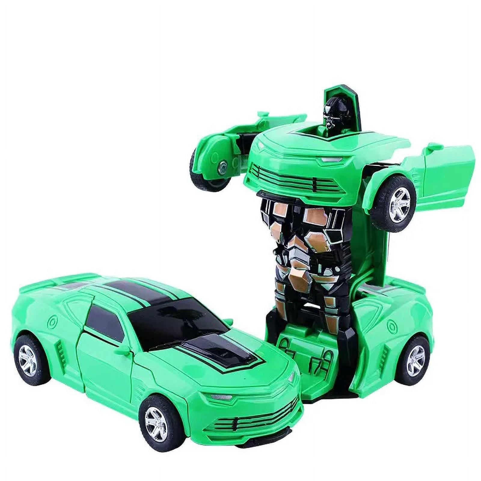 Shape-shifting toy car inertial impact one-button shape-shifting boy ...