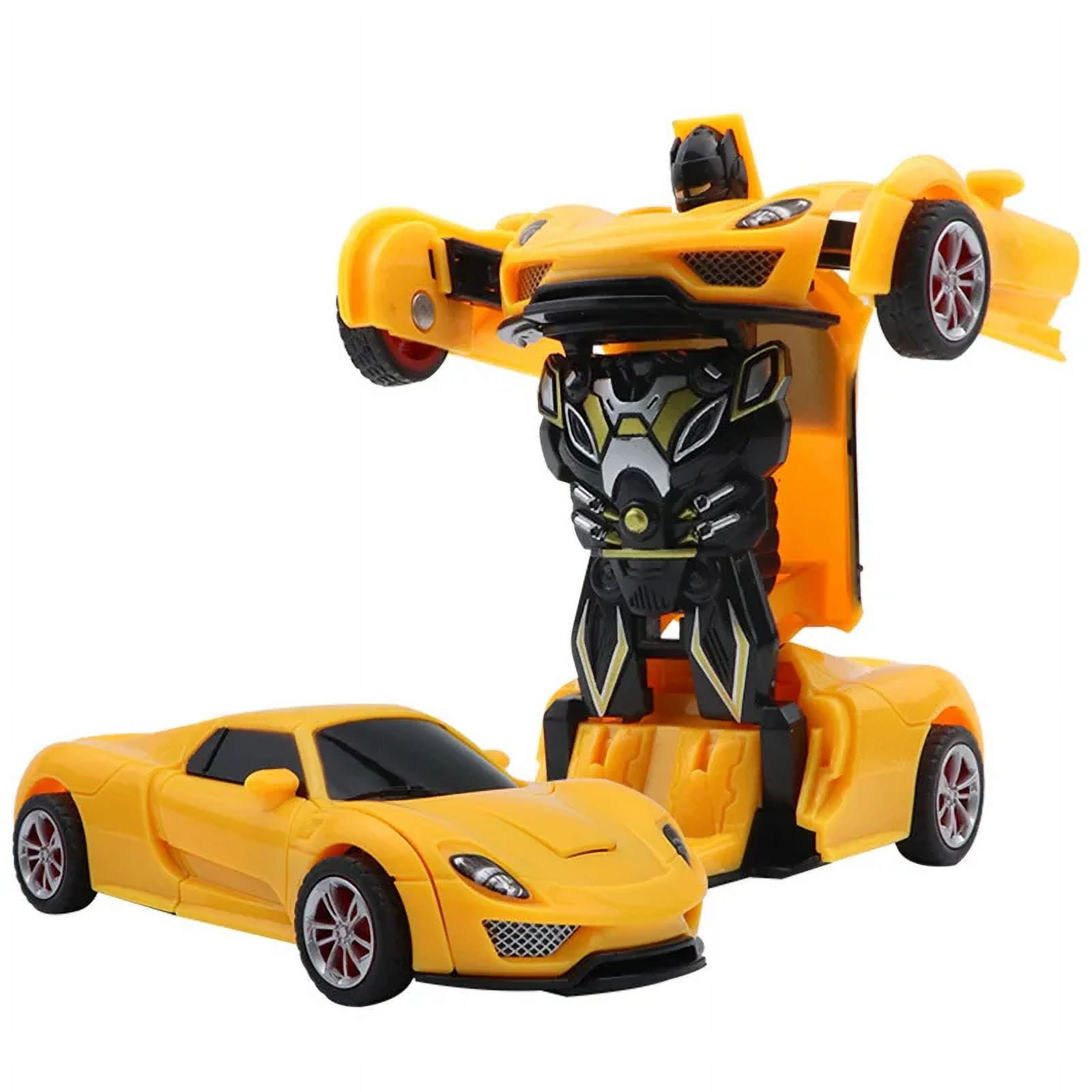 Shape-shifting toy car inertial impact one-button shape-shifting boy ...