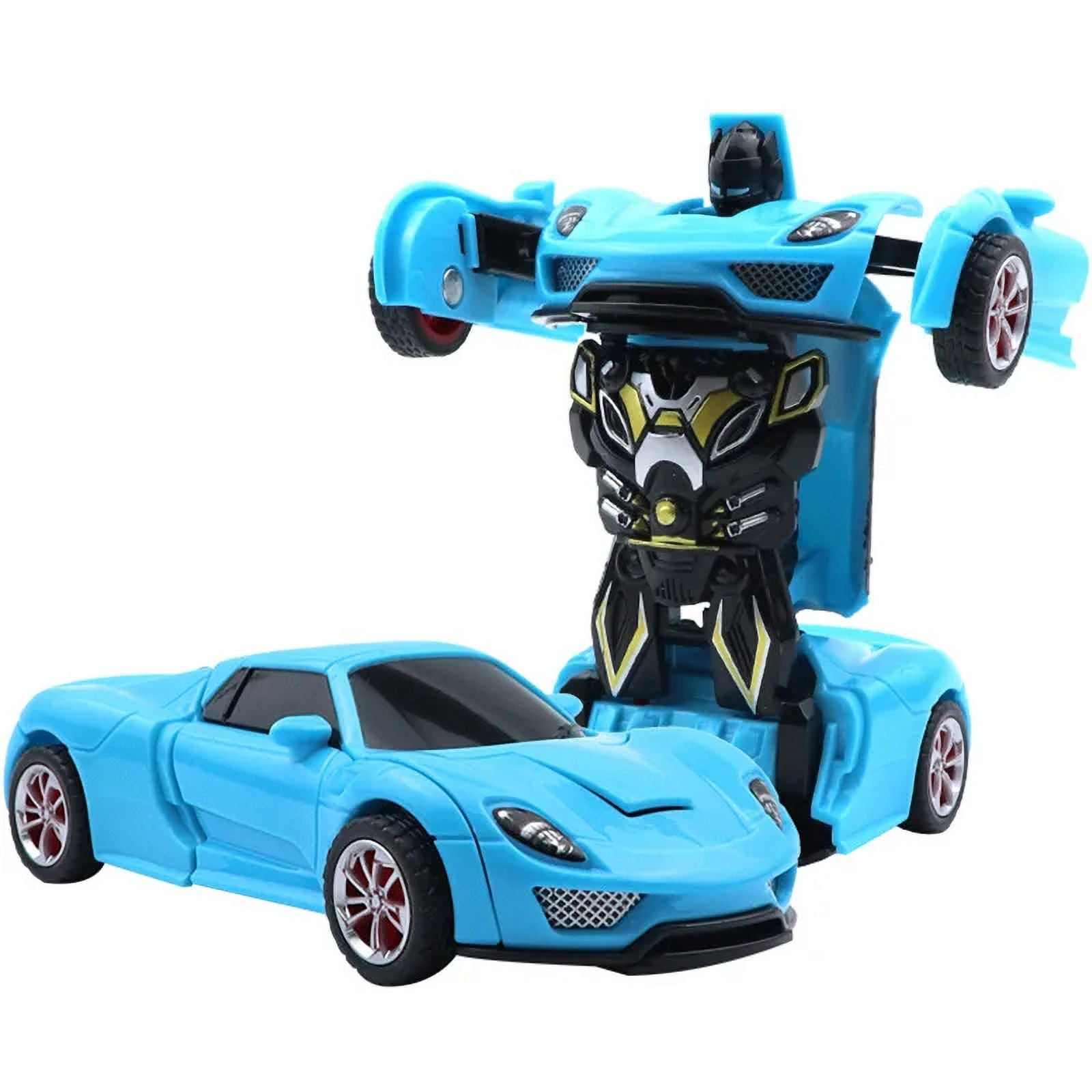 Shape-shifting toy car inertial impact one-button shape-shifting boy ...