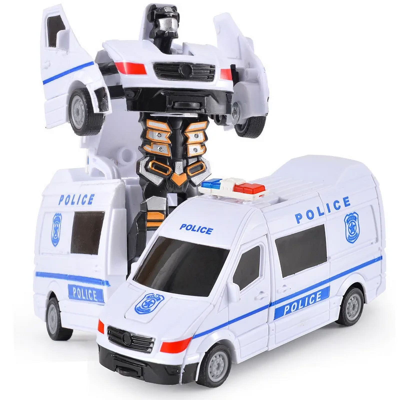 Shape-shifting toy car inertial impact one-button shape-shifting boy ...