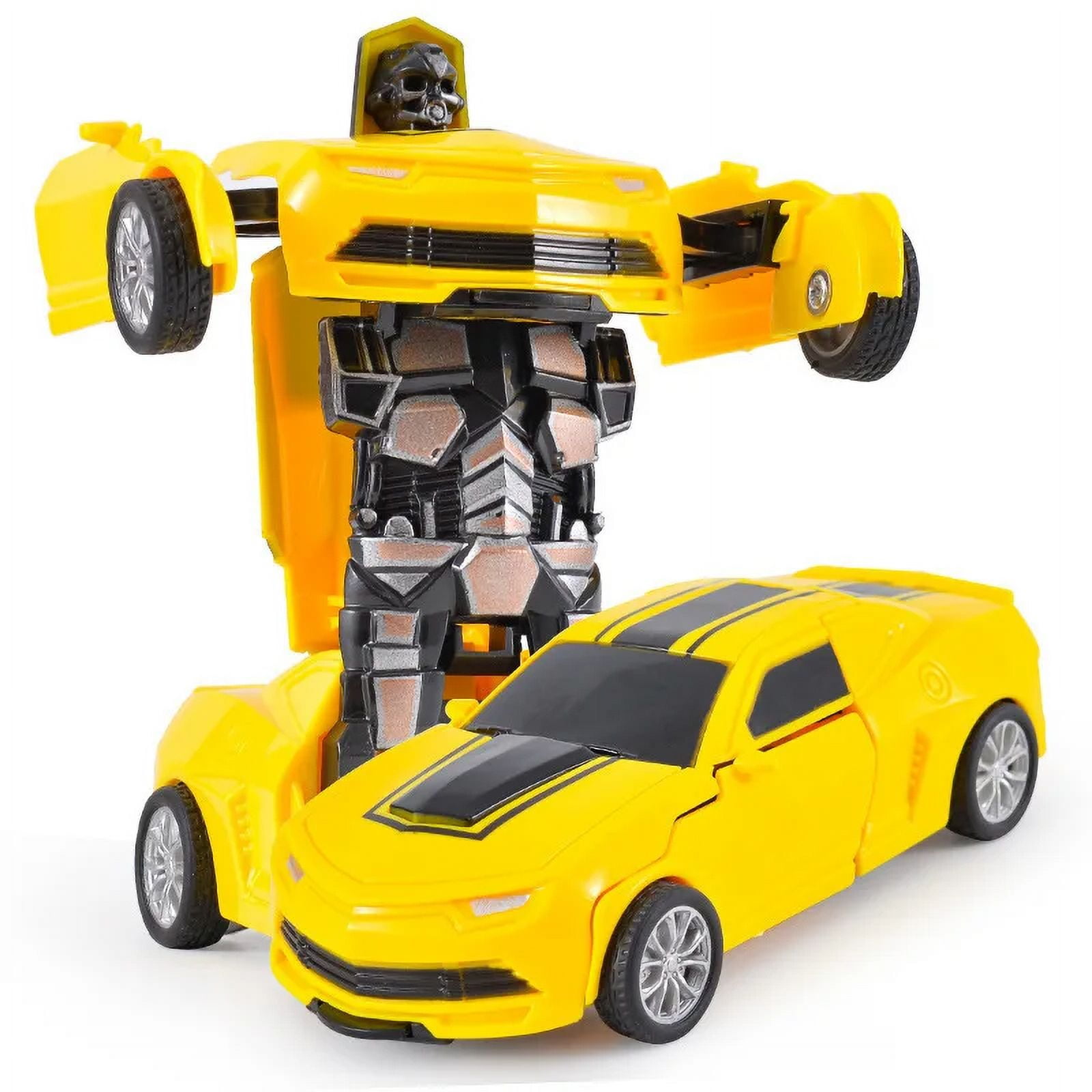 Shape-shifting toy car inertial impact one-button shape-shifting boy ...