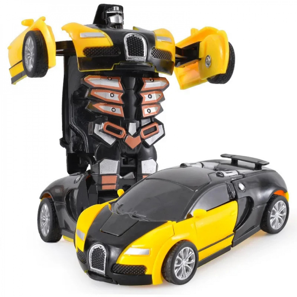 Shape-shifting toy car inertial impact one-button shape-shifting boy ...