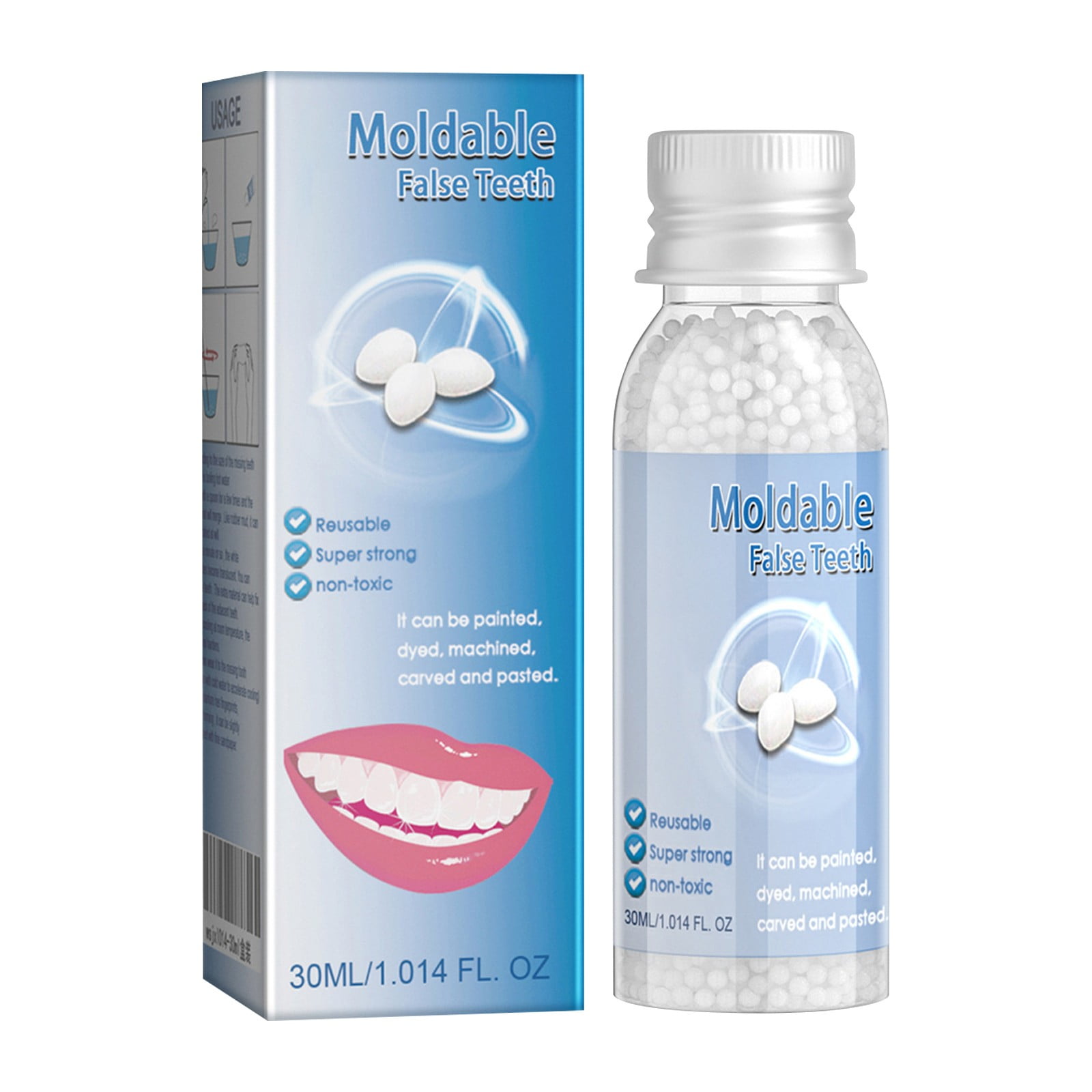 Shapeable Adhesive Film and Television Make Up Dentures Temporary ...