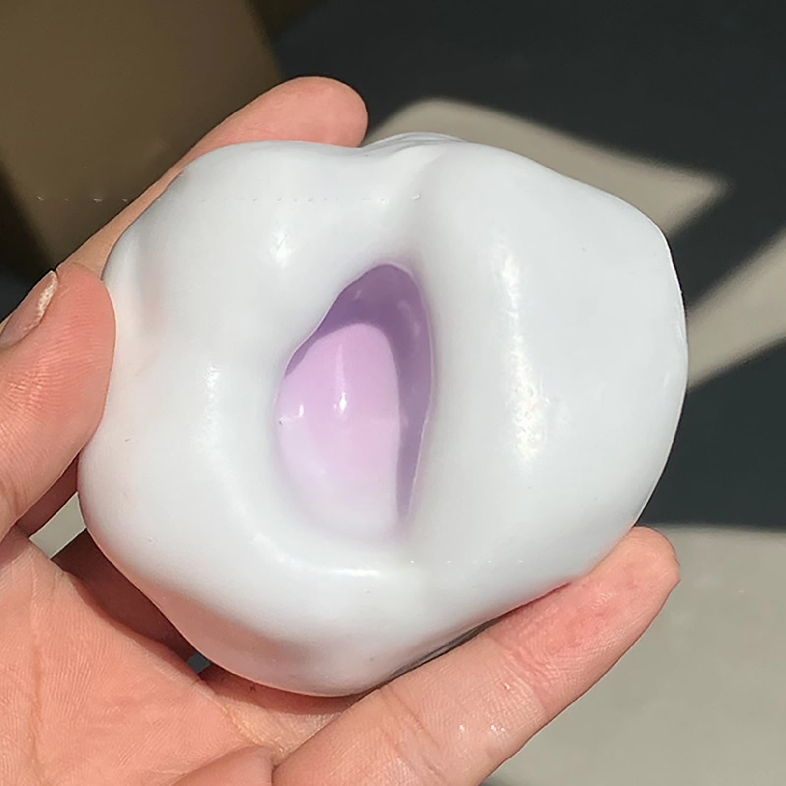 Shapeable Snow Rice Cake Air Release Sensory Fidget Toy, Stress Relief Squishy Moldable Squeeze ...