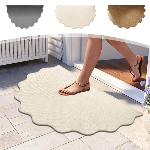Shaped Entryway Doormat Non-Slip Floor Mat Durable Polyester Carpet for ...