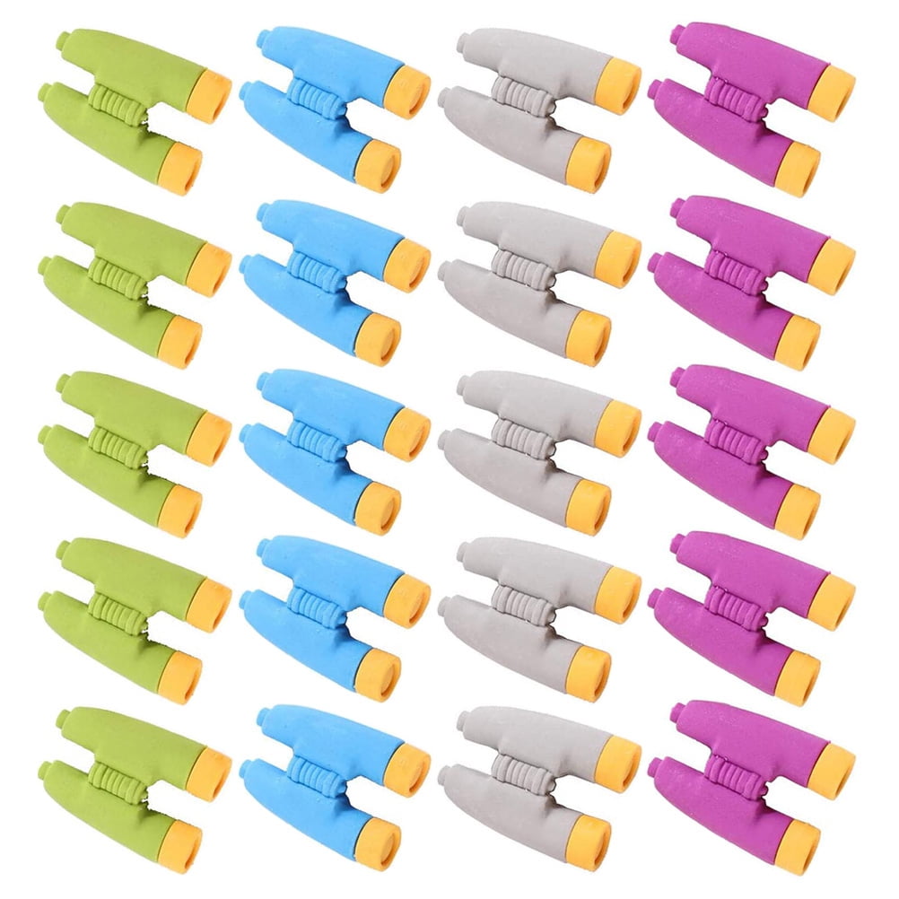 Shaped Erasers 24Pcs Detachable Erasers Cartoon Flexible Rubber Erasers ...