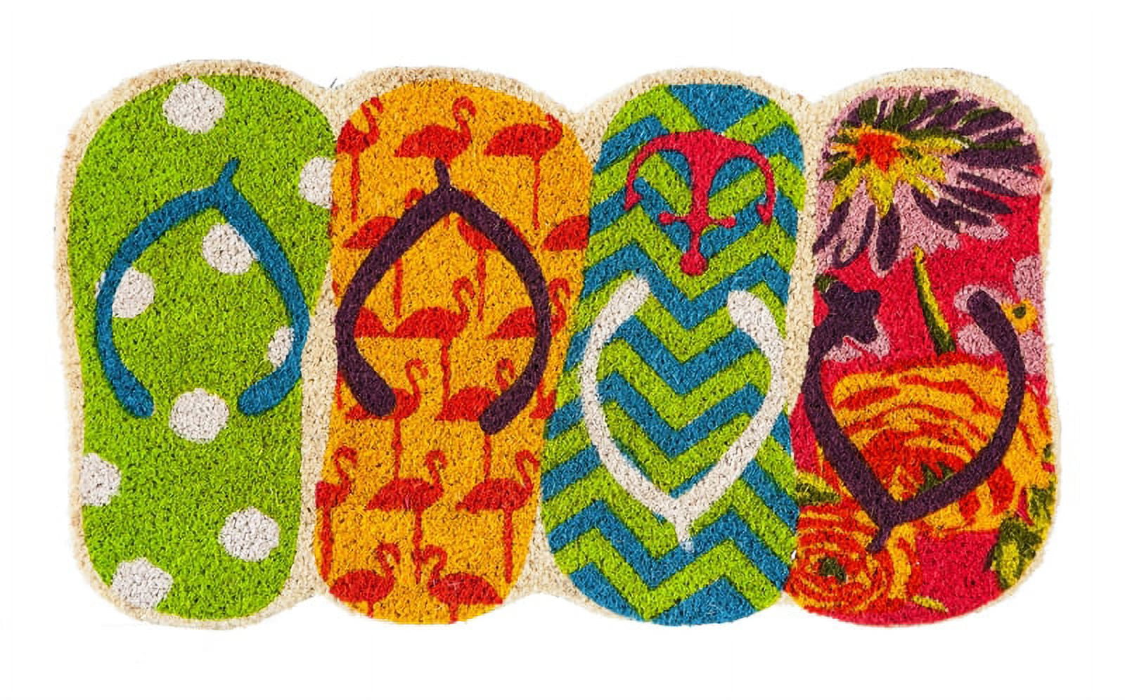 Shaped Flip Flops Coir Mat - Walmart.com
