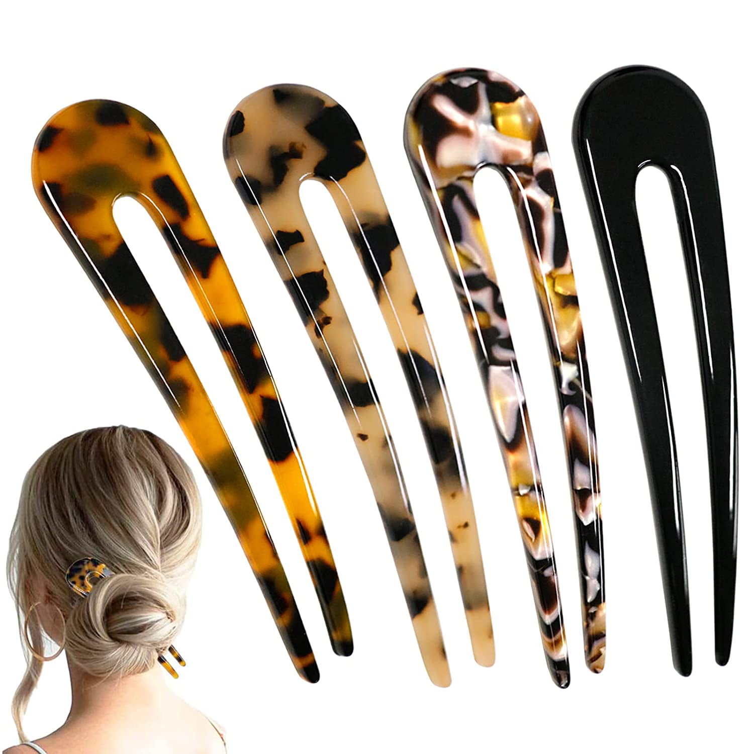 Shaped Hair Pins French Hairpin Vintage Forks Sticks Bobby Pin Kit for ...