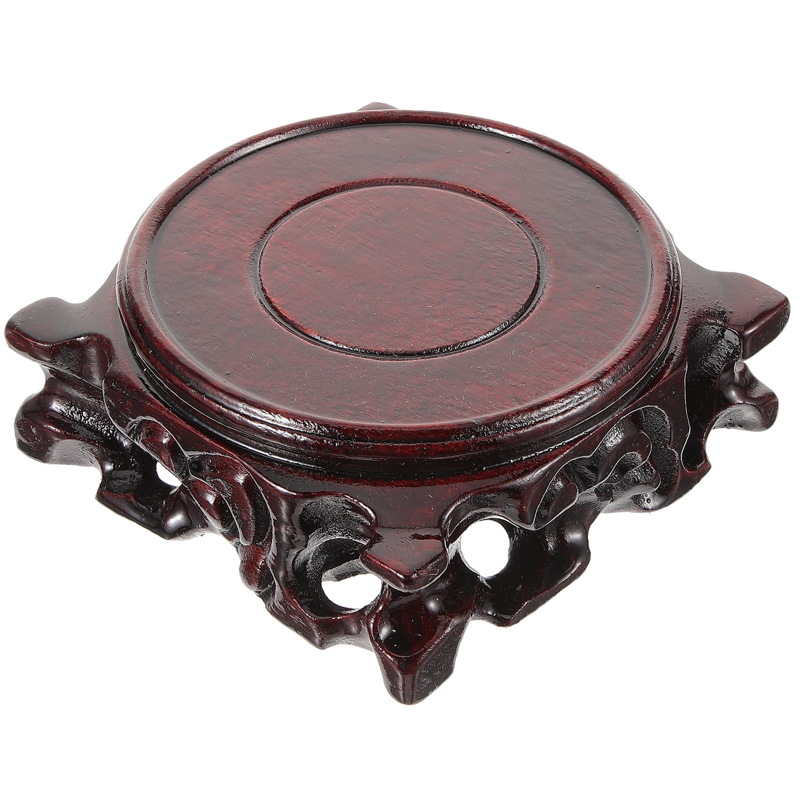 Shaped Large Solid Wood Base Vase Display Stand Buddha Statue - Walmart.com