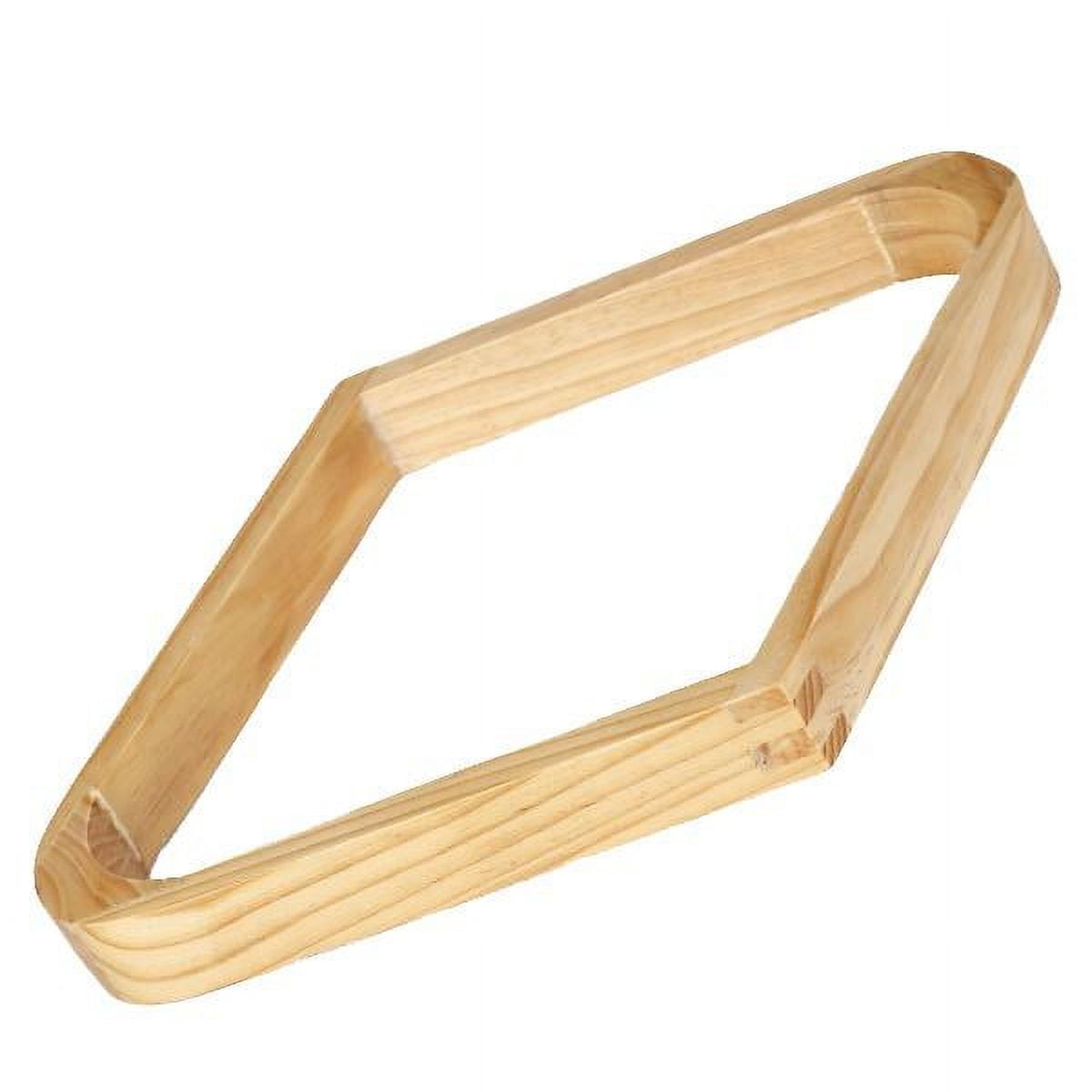 Walmart Oak Finish Wooden Triangle Nine Ball Rack for Billiards / Pool ...