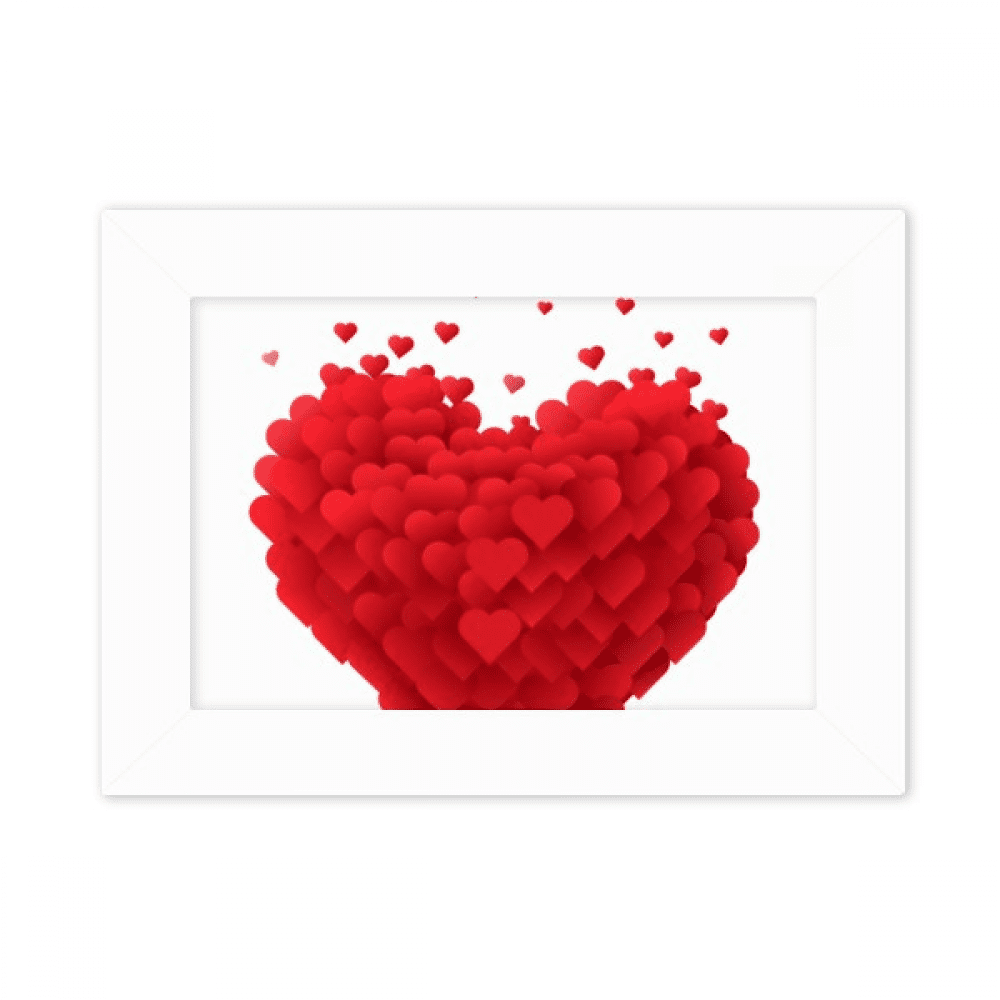 Shaped Red Hearts Valentine's Day Photo Mount Frame Picture Art ...