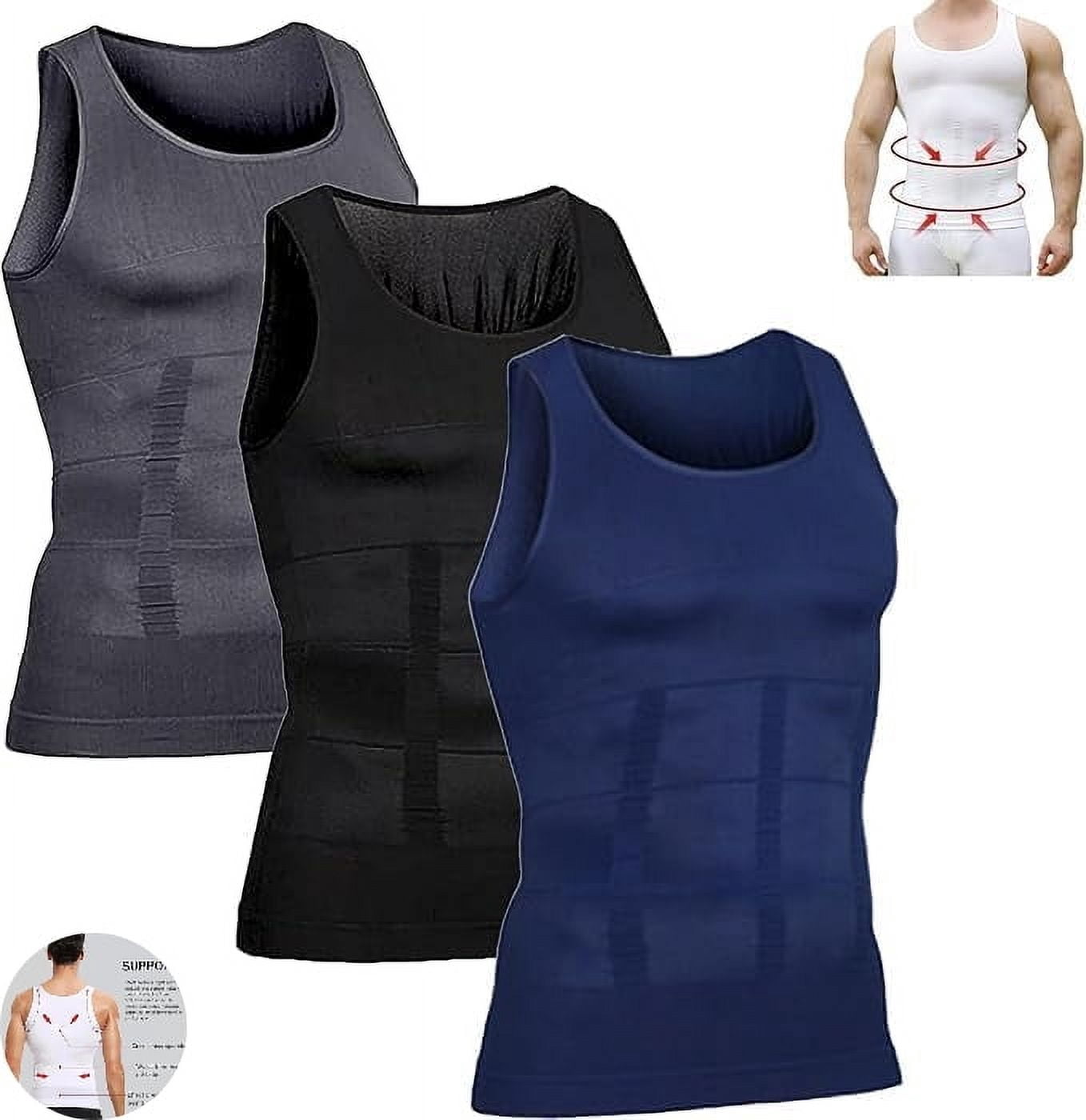 Shaperluv for Men, 2025 Shaperluv Tank 2.0 Mens Big and Tall, 3 Pack ...