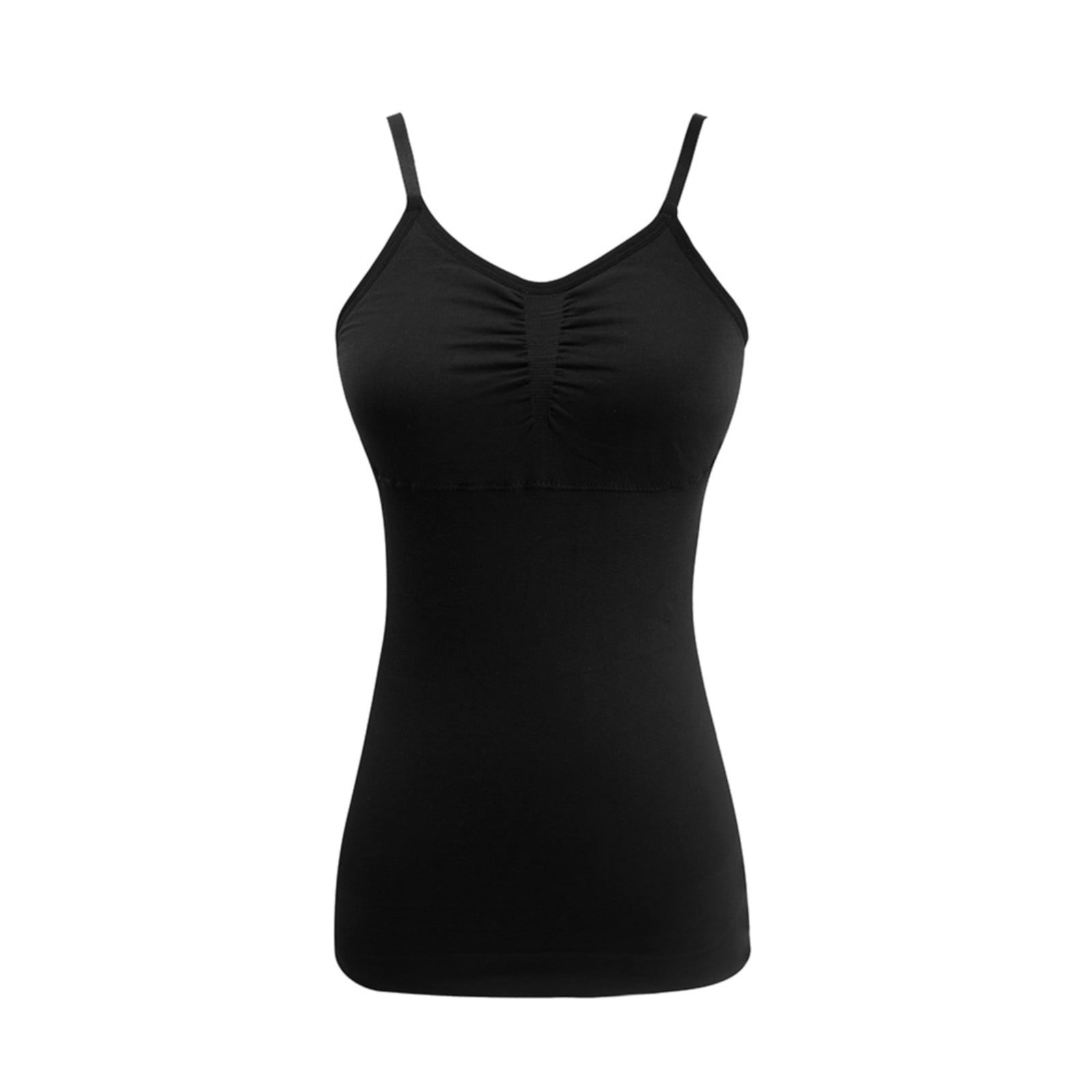 Shapers Women's Shaper Tummys Control Padded Bra Camisole Cami Seamless ...