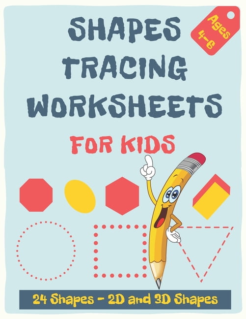 Shapes Tracing Worksheets for Kids: Shape Tracing and Practice for ...