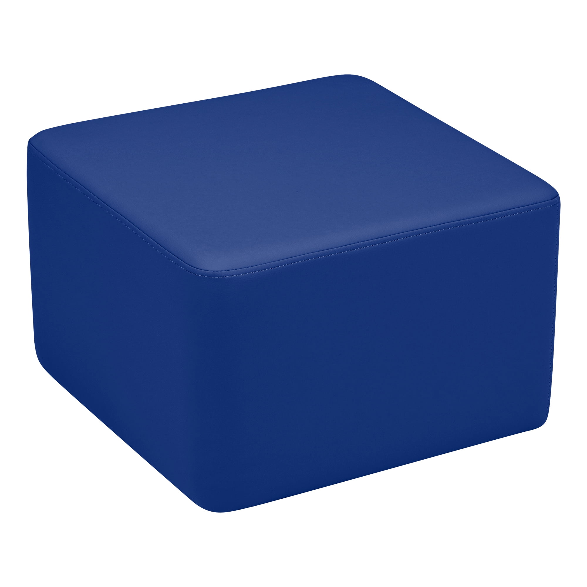 Shapes Vinyl Soft Seating - Cube (12" H) Blue - Walmart.com