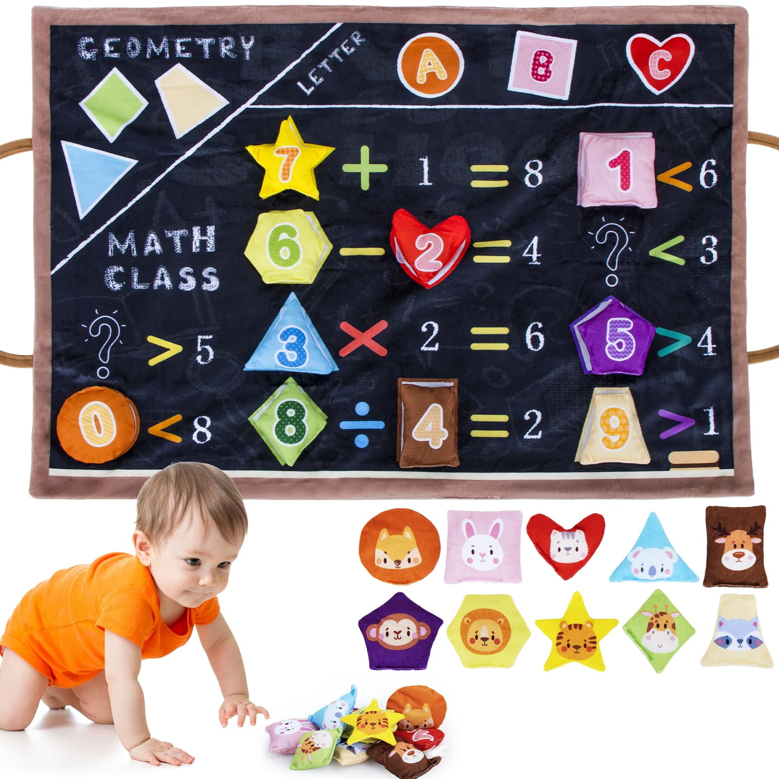 Shapes sensory Bean Bags Matching Math Game - Learning Activities ...