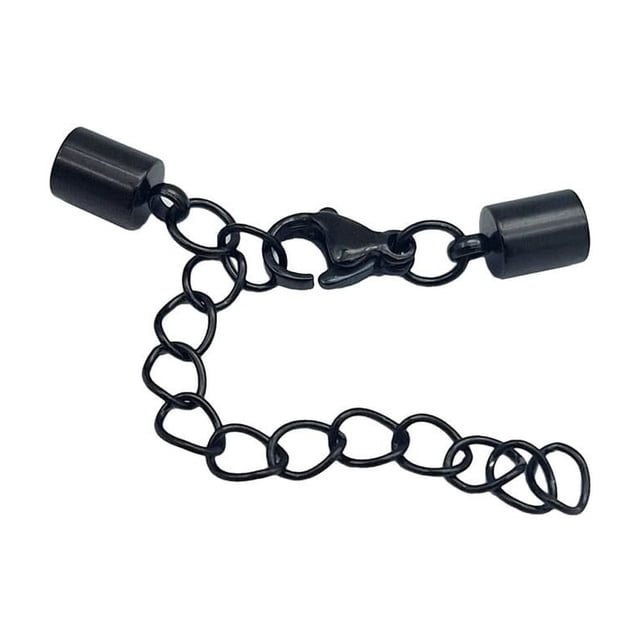 ShapesbyX 10 Sets Stainless Steel Cord End Caps Clasps for Bracelet ...