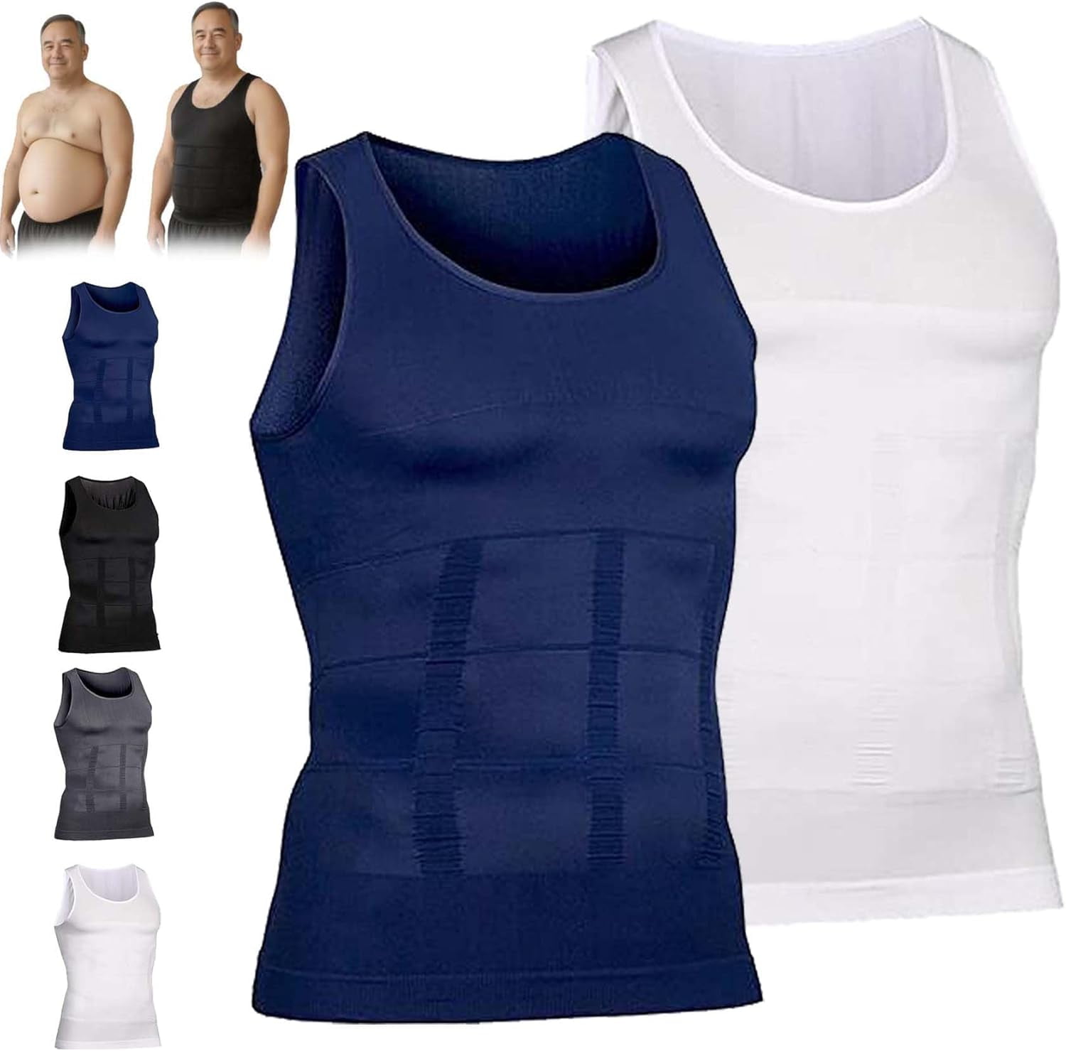 Shaping Tank Men, Compression Shirt, 2025 New Shaping Sleeveless Shirts ...