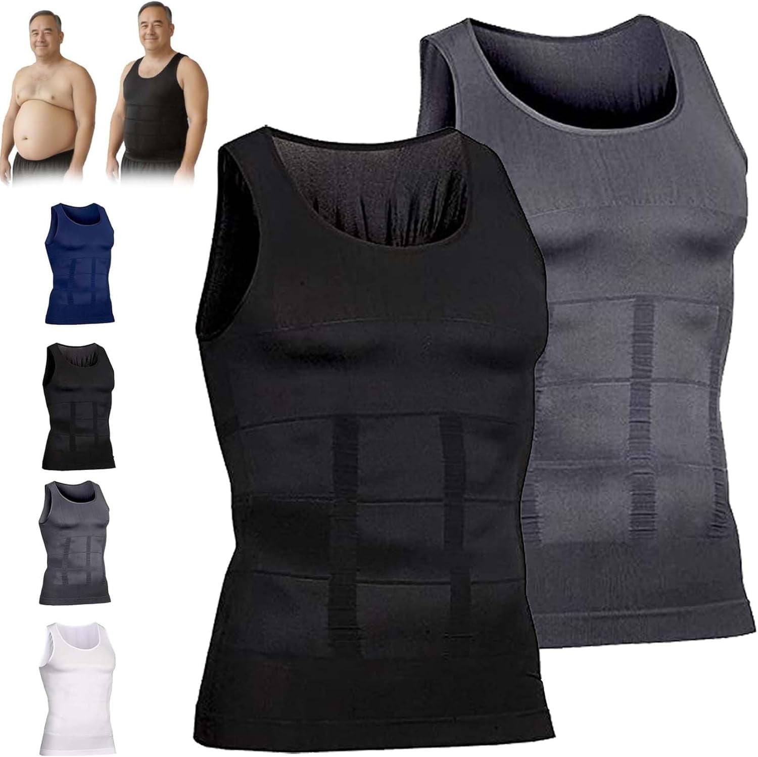 Shaping Tank Men, Compression Shirt, 2025 New Shaping Sleeveless Shirts ...