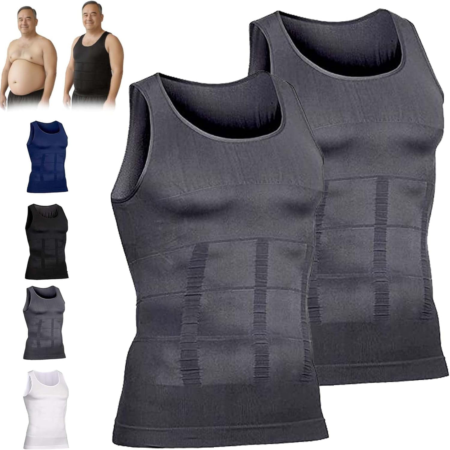 Shaping Tank Men, Compression Shirt, 2025 New Shaping Sleeveless Shirts ...