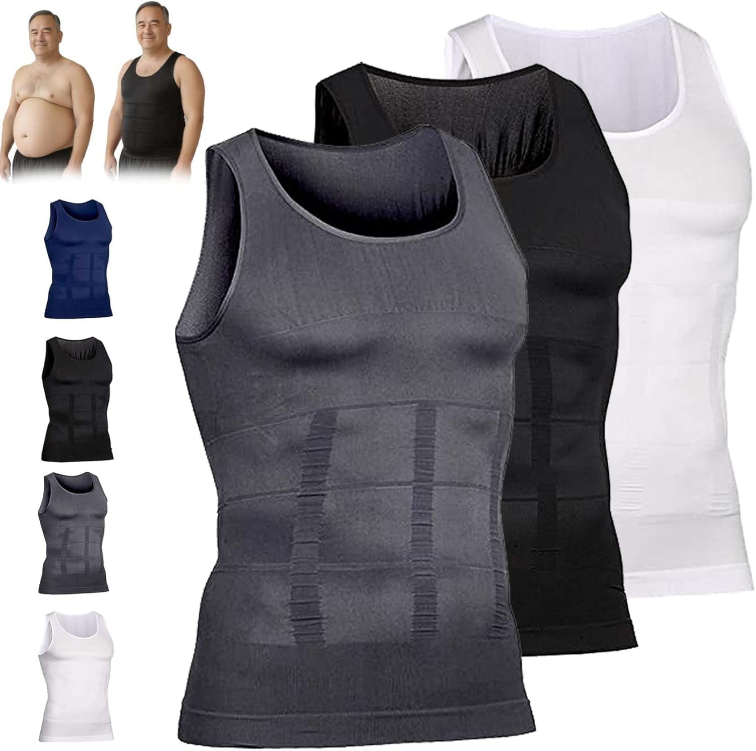 Shaping Tank Men, Compression Shirt, 2025 New Shaping Sleeveless Shirts ...
