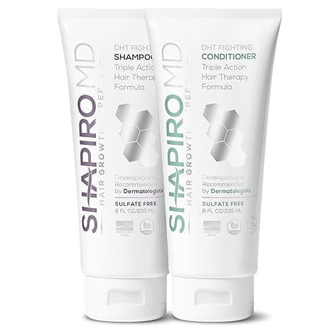 Shapiro MD Hair Growth Experts Hair Loss Shampoo and Conditioner DHT ...