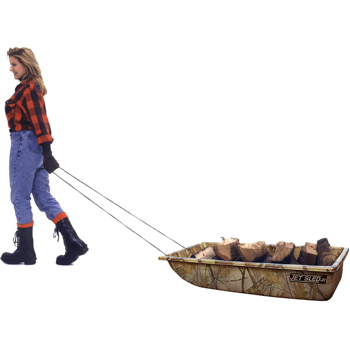 Shappell Camo Utility Sled for Ice Fishing - Jet Sled Jr. with Rugged ...