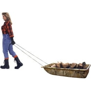 Eagle Claw Shappell JS1 Jet Sled, 54 in. Heavy Duty Gear Hauler for Ice Fishing, Black - Walmart.com