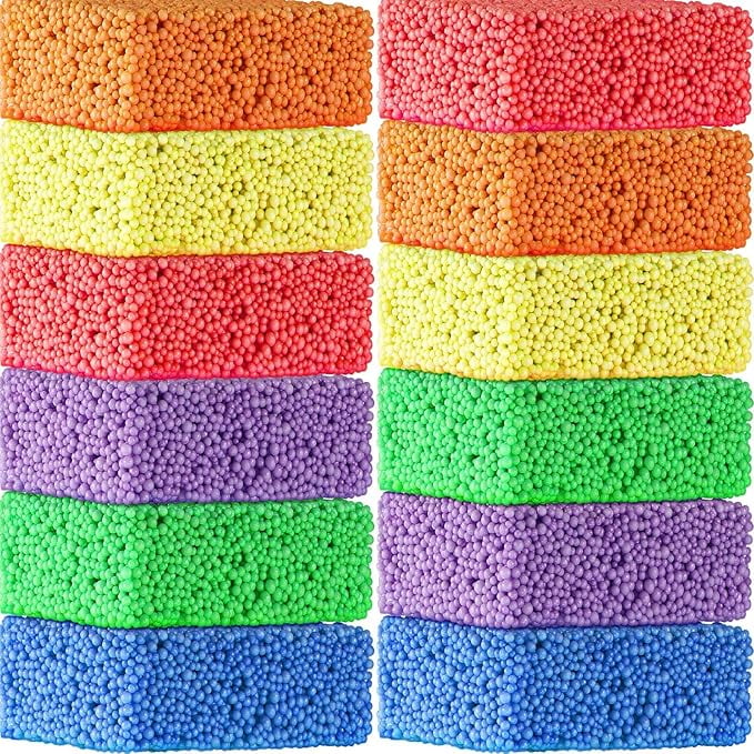 Shappy 12 Blocks Modeling Foam Clay for Kids Pluffle Playfoam Clay Foam ...