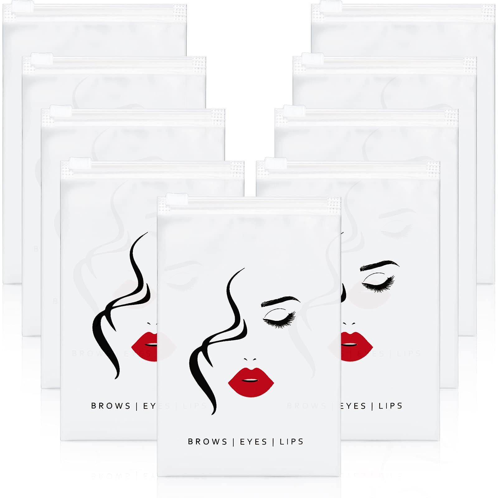 Shappy 50 Pieces Eyebrow Microblading Aftercare Bags Empty Eyelash Bag ...