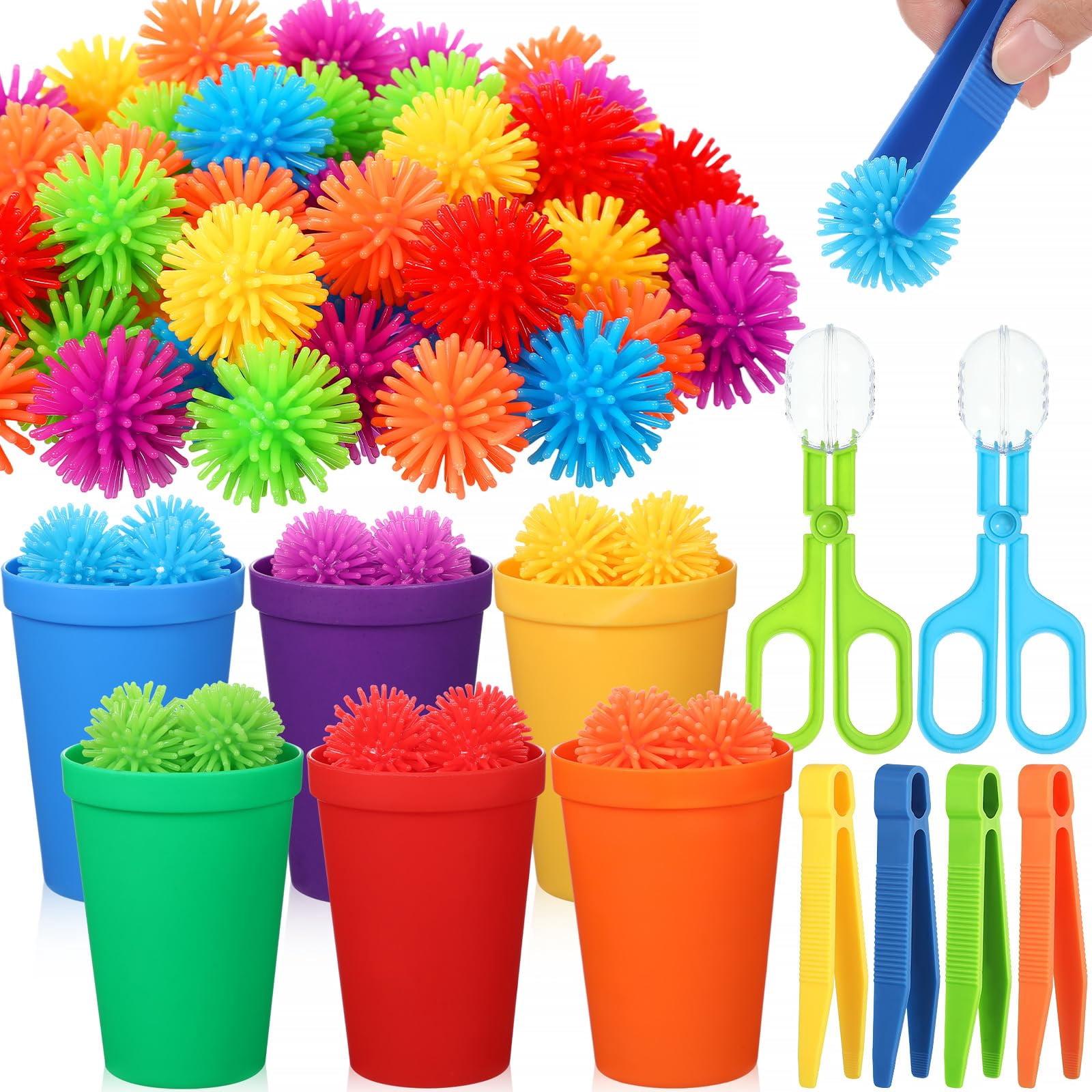 Shappy 84 Pcs Fine MMF7 Motor Toys Counting Sorting Bin Filler Toy Set ...