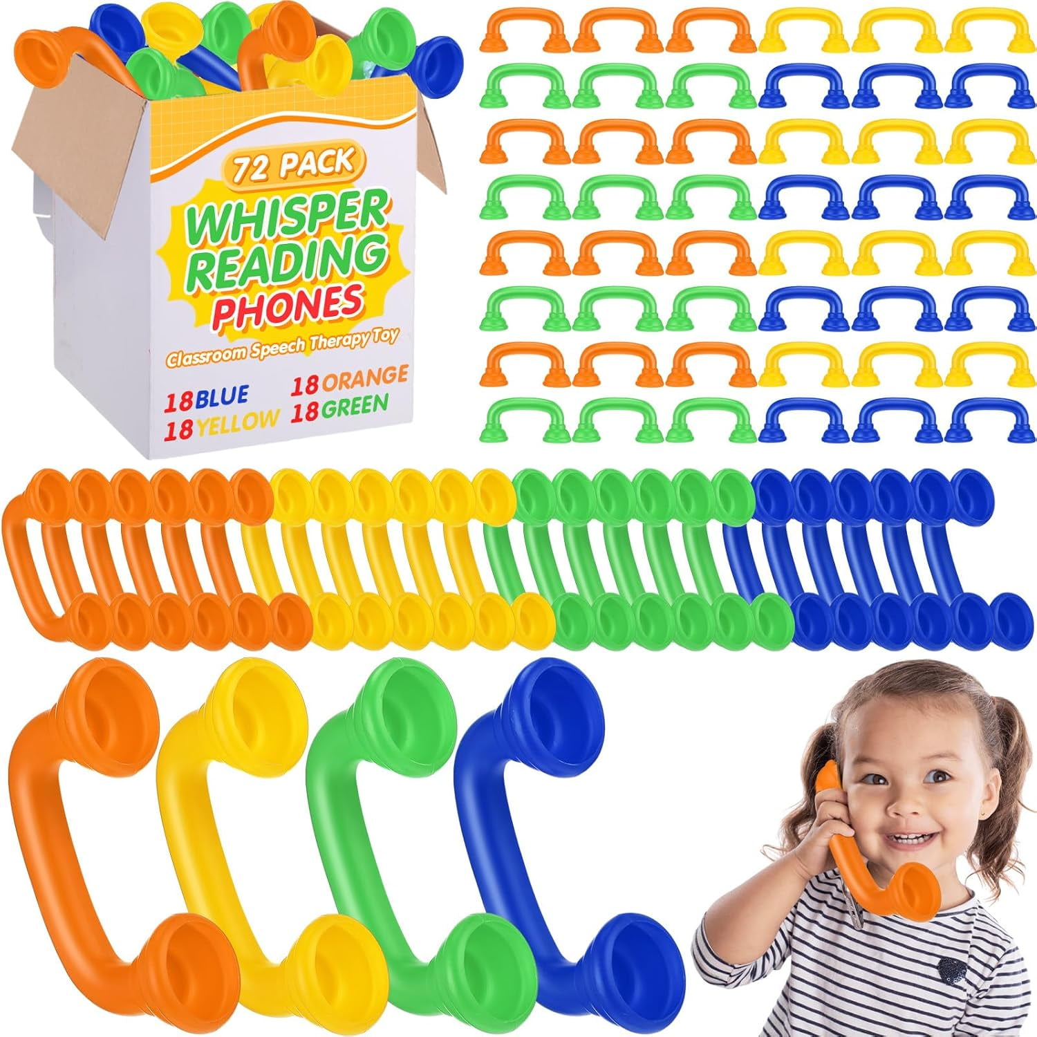 Shappy Bulk Whisper Reading Phones for Classroom Auditory Feedback ...