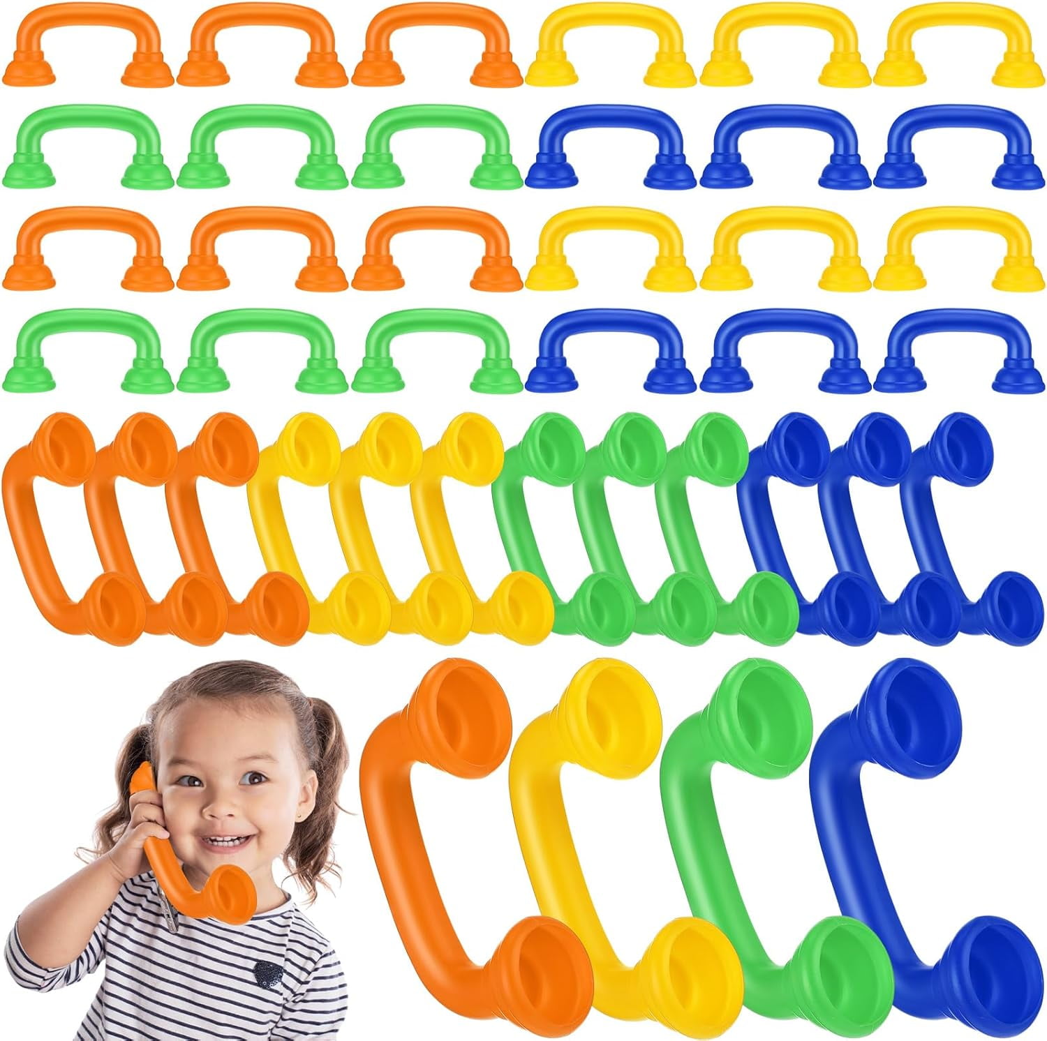 Shappy Bulk Whisper Reading Phones for Classroom Auditory Feedback Whisper Phone Manipulatives ...
