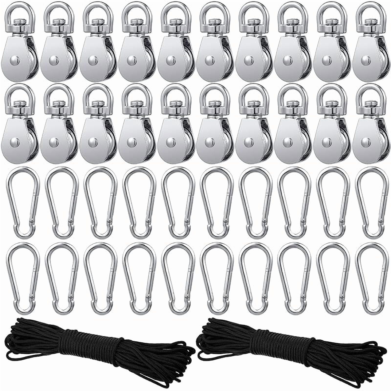 Shappy Pulley Block System Set, M20 Pulley Wheel Stainless Steel with ...
