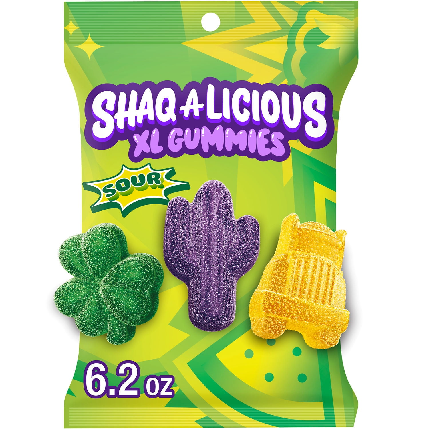 Shaq-A-Licious Xl Gummies Sour Chewy Candy, Bag 6.2 oz - Walmart.com