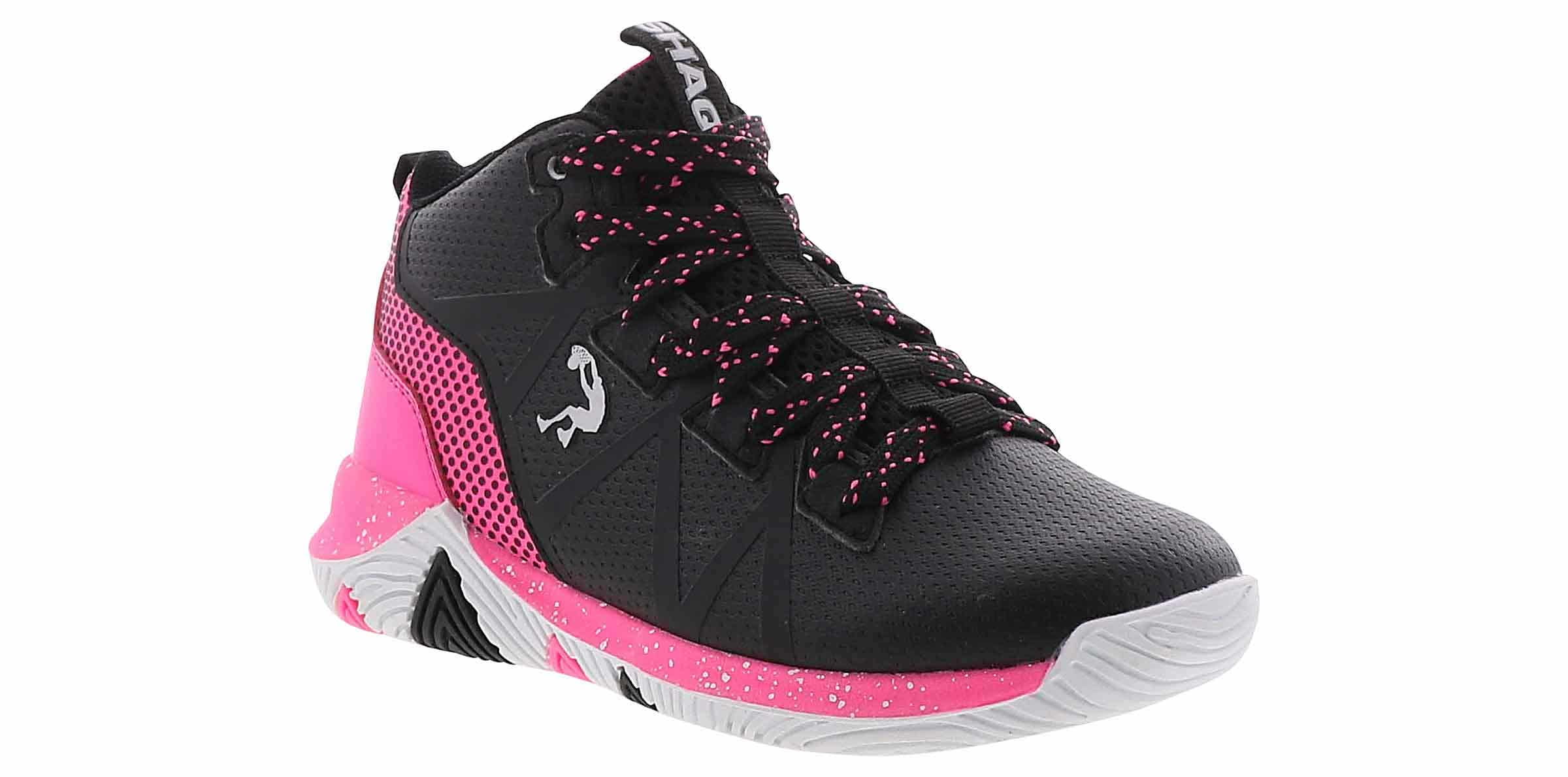 Shaq Dayton Girls' Basketball Shoe | Q8652GBKPK Black - Walmart.com