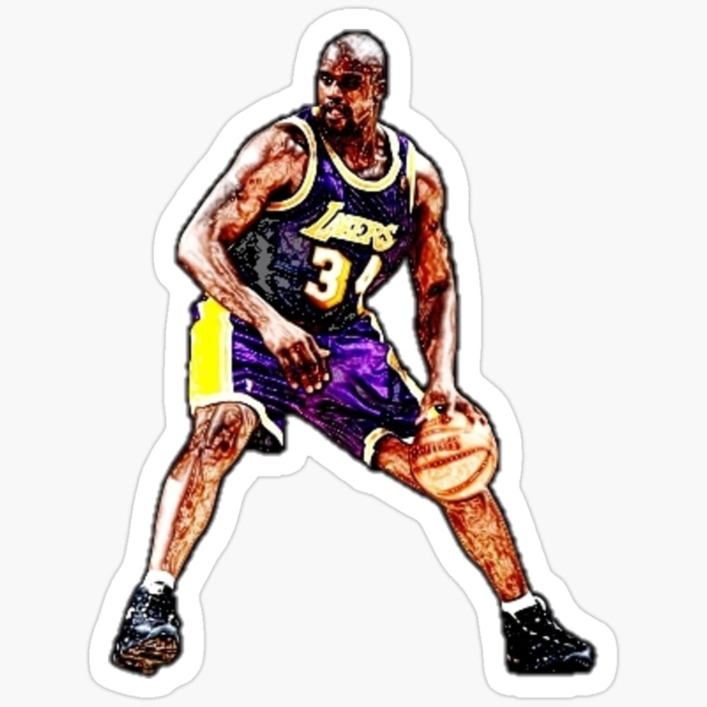 Shaq Sticker Phone Decal Water Bottle Stickers Car Decals, Laptop ...