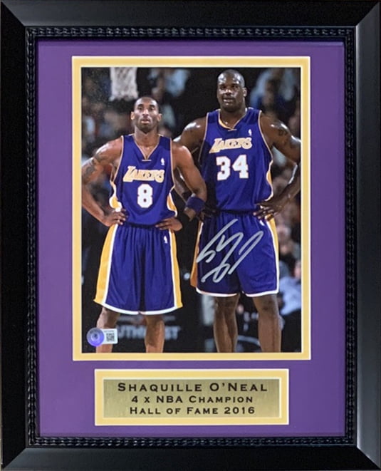 Shaquille O'Neal Autographed Los Angeles Lakers Signed Basketball 8x10 ...
