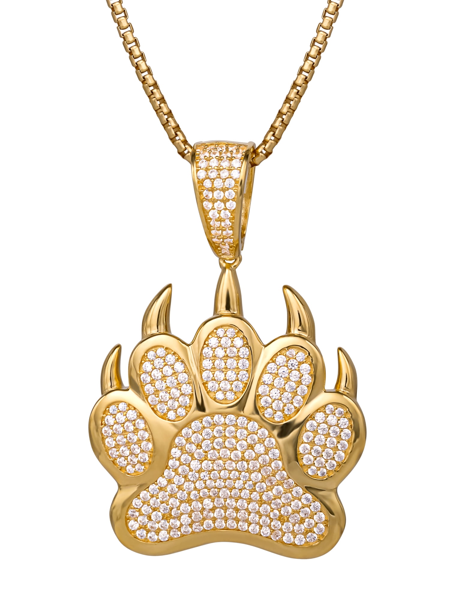 Shaquille O'Neal Men's Simulated Diamond Yellow Gold Plated Sterling ...