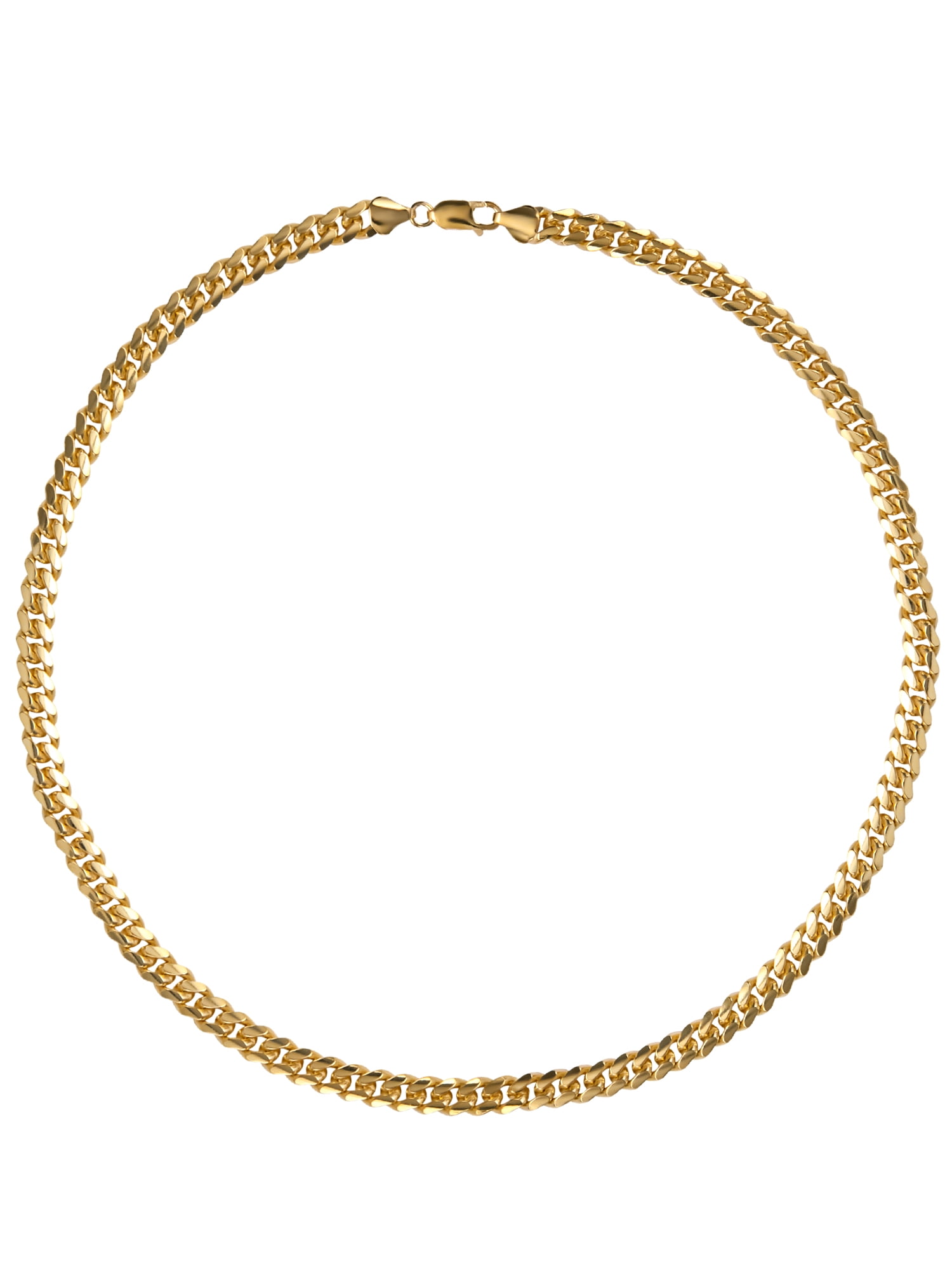 Shaquille O'Neal Men's Sterling Silver 14KT Gold Plated Curb Necklace ...