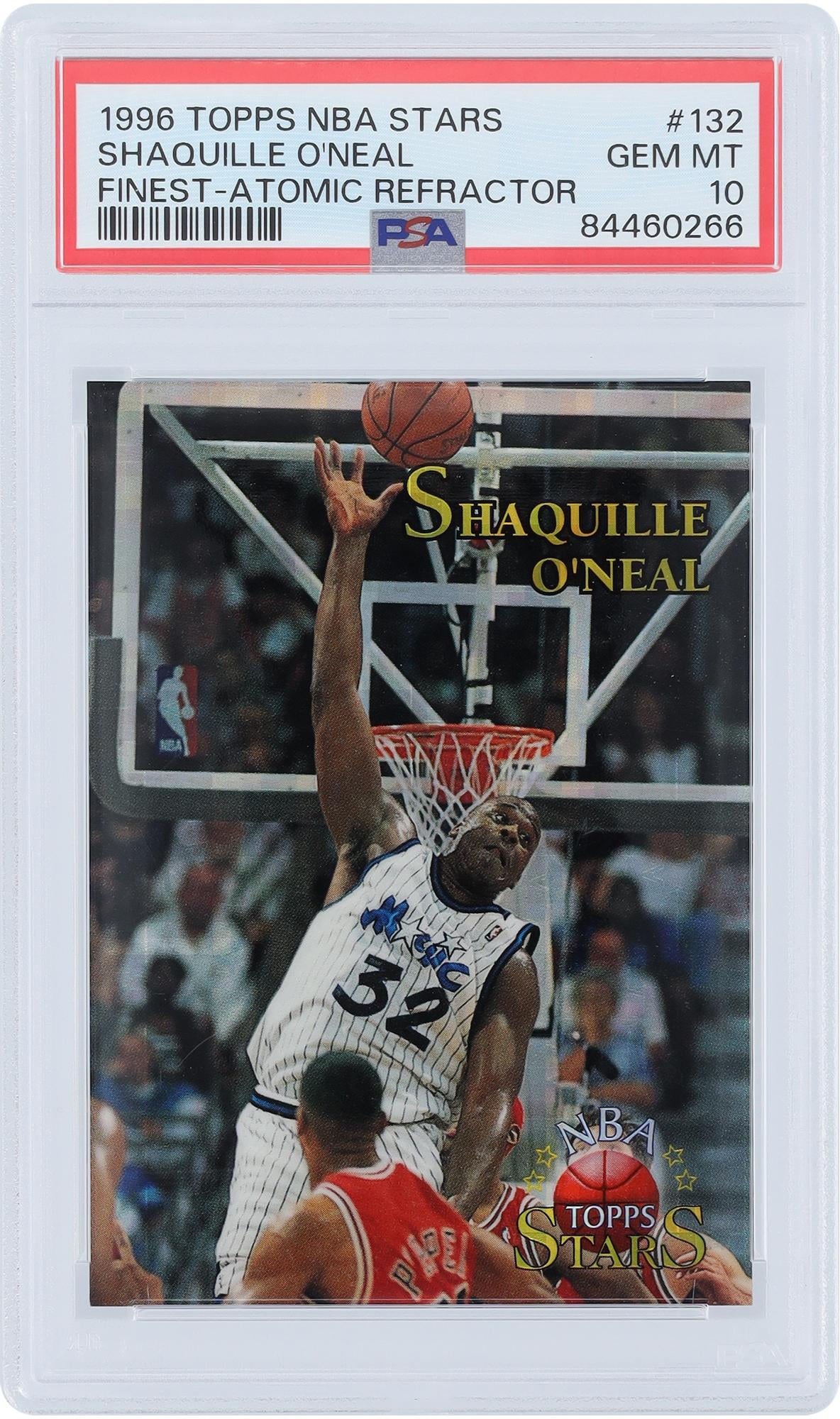 Shaquille O'Neal Orlando Magic 1996-97 Topps NBA Stars Finest Atomic ...
