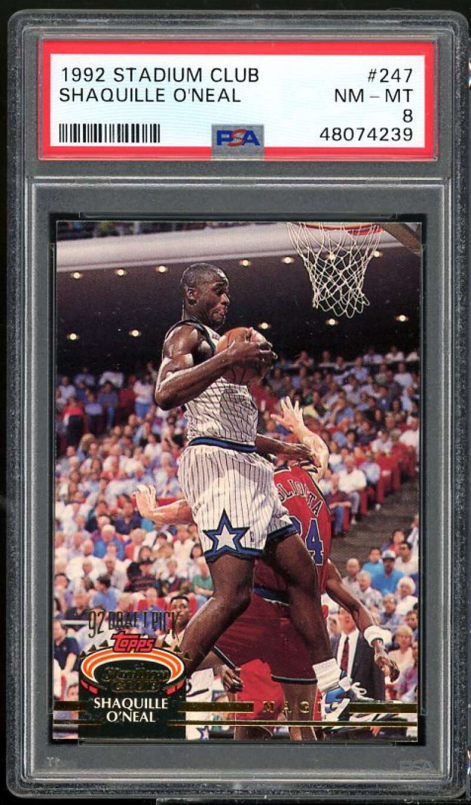 Shaquille O'Neal Rookie Card 1992-93 Stadium Club #247 PSA 8 - Walmart.com