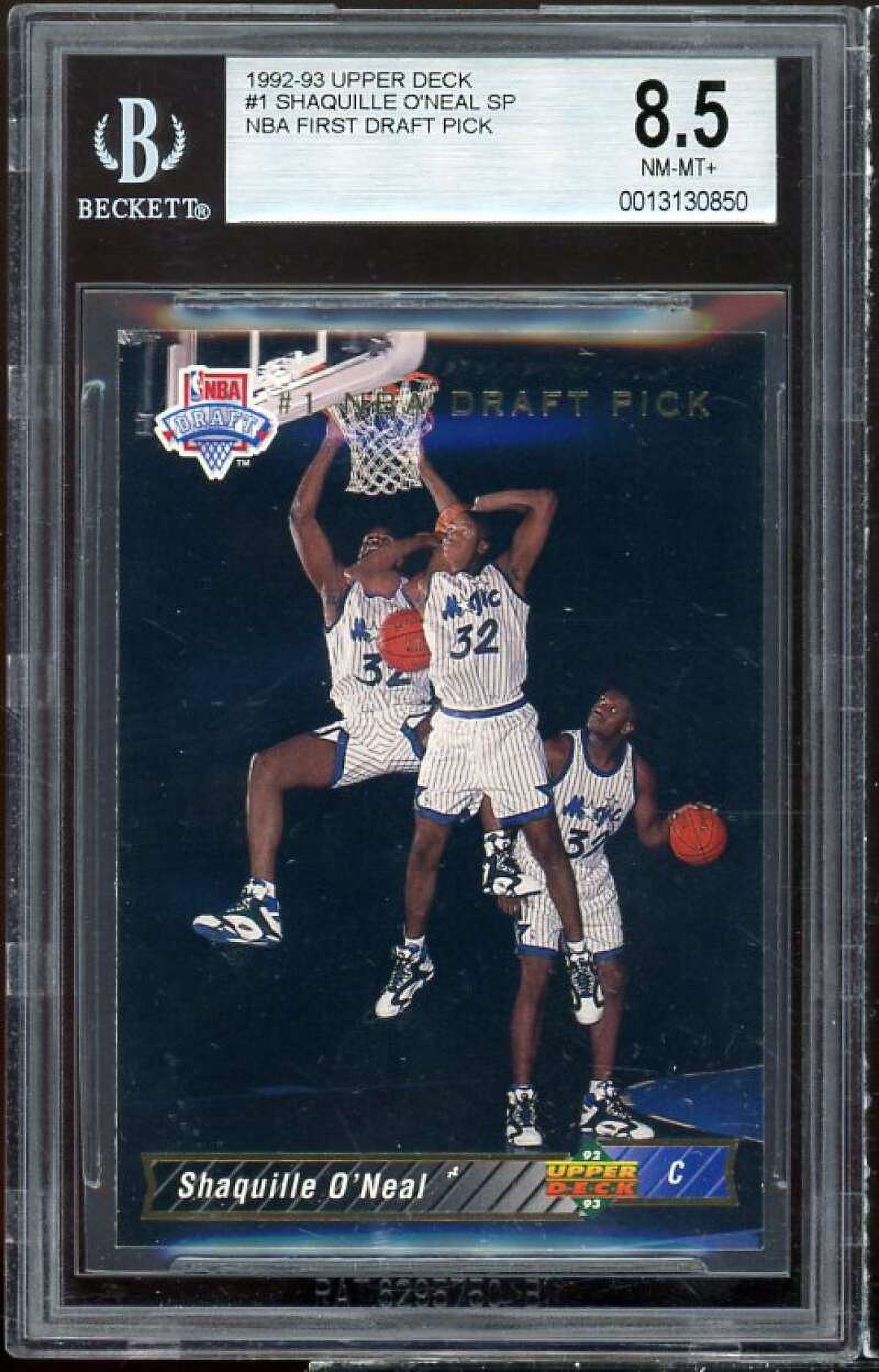 Shaquille O'Neal Rookie Card 1992-93 Upper Deck #1 BGS 8.5 - Walmart.com