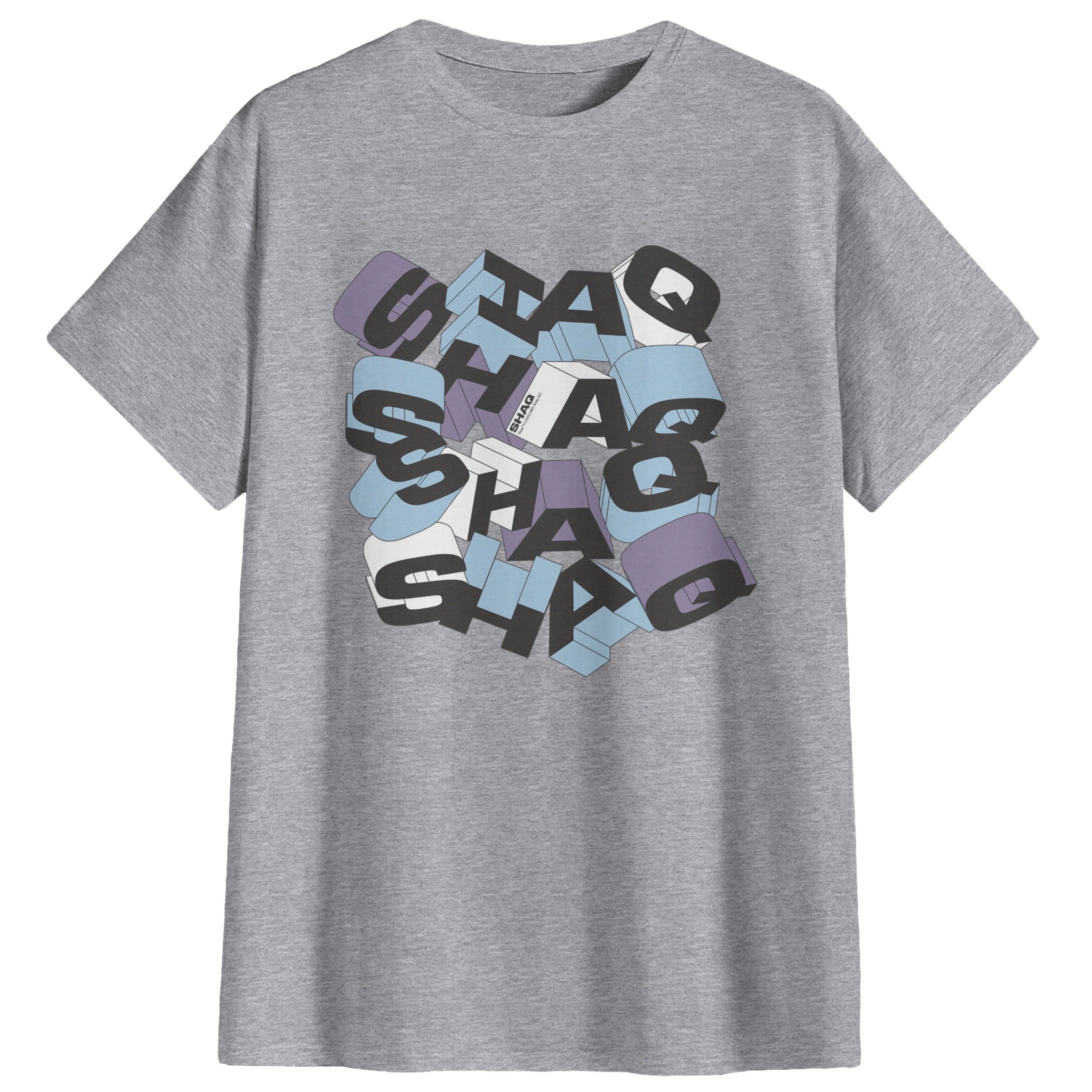 Shaquille O'Neal Stacked Logo Shaq Youth Graphic T-Shirt (Sport Grey, S ...