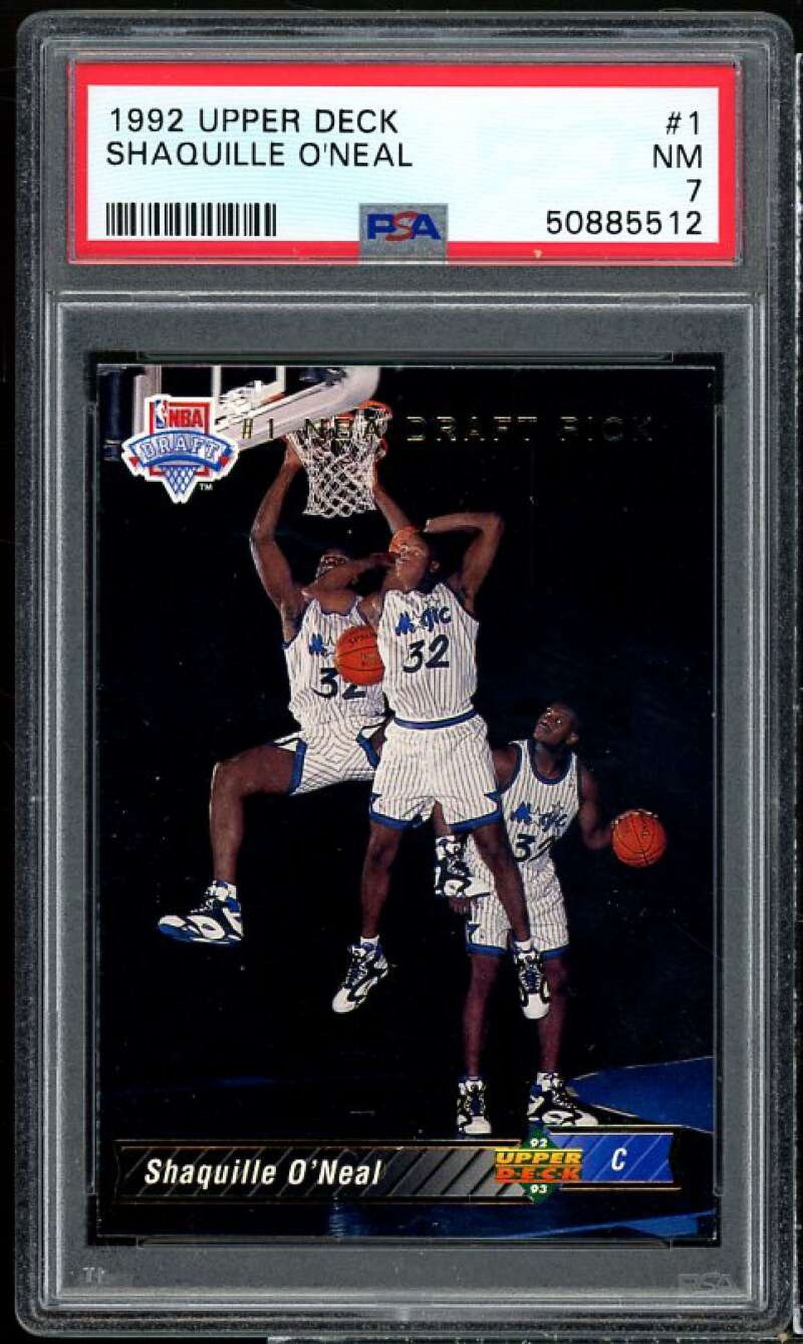 Shaquille O'neal Rookie Card 1992-93 Upper Deck #1 PSA 7 - Walmart.com