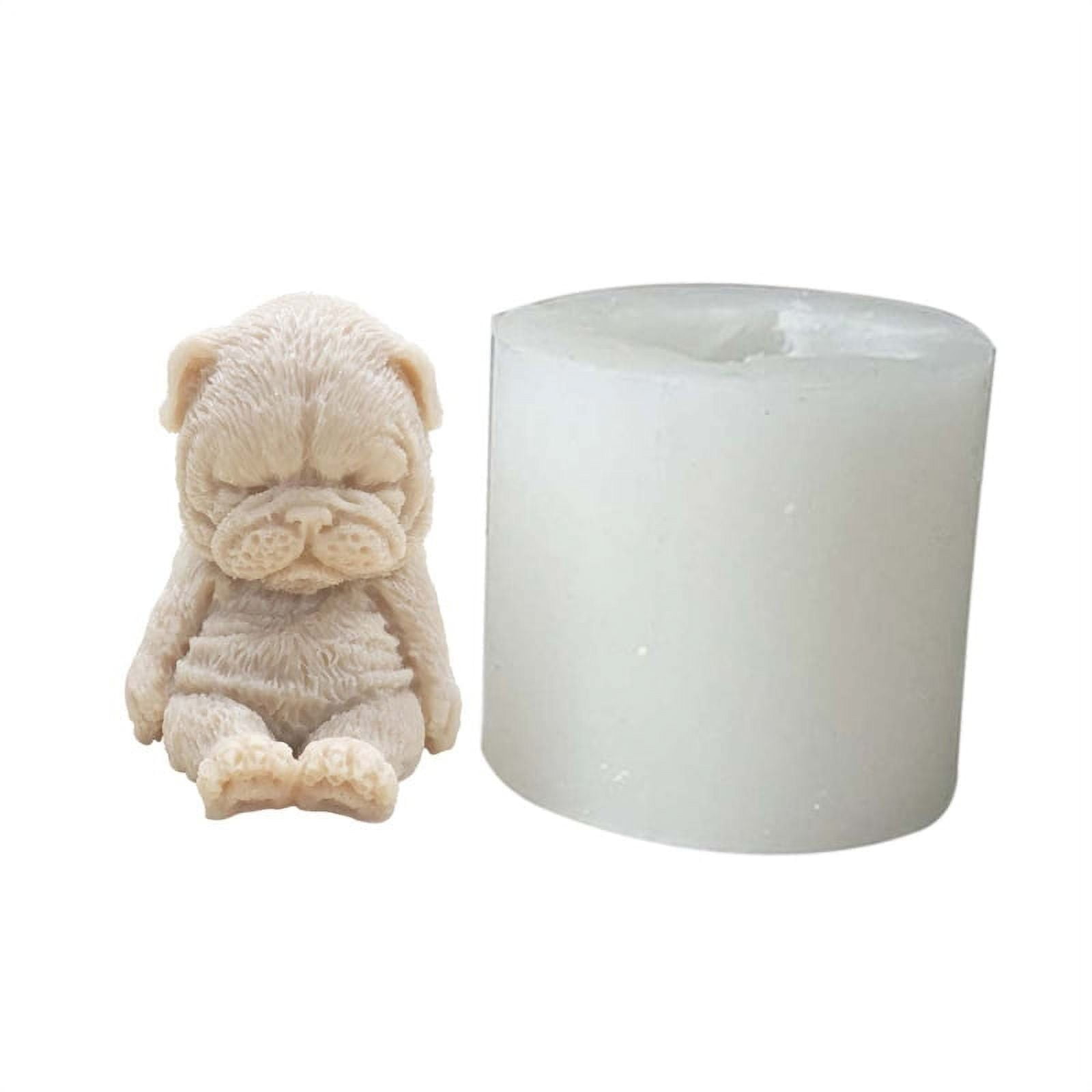 Shar Pei Dog 3D Silicone Mold Candle Soap Plaster Aromatherapy Epoxy ...