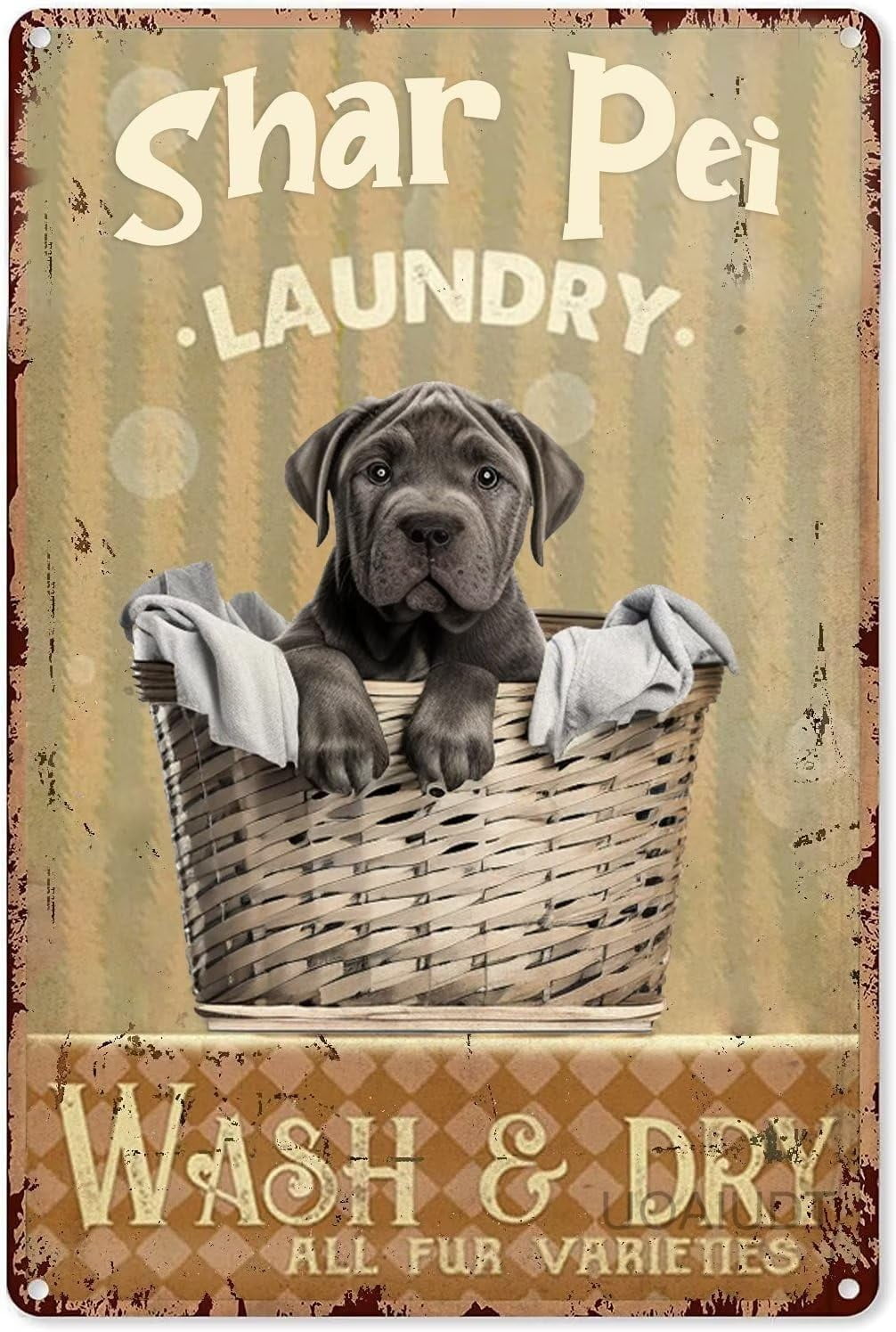 Shar Pei Laundry Jigsaw Puzzles 300 Pieces For Adults - Wash & Dry All ...