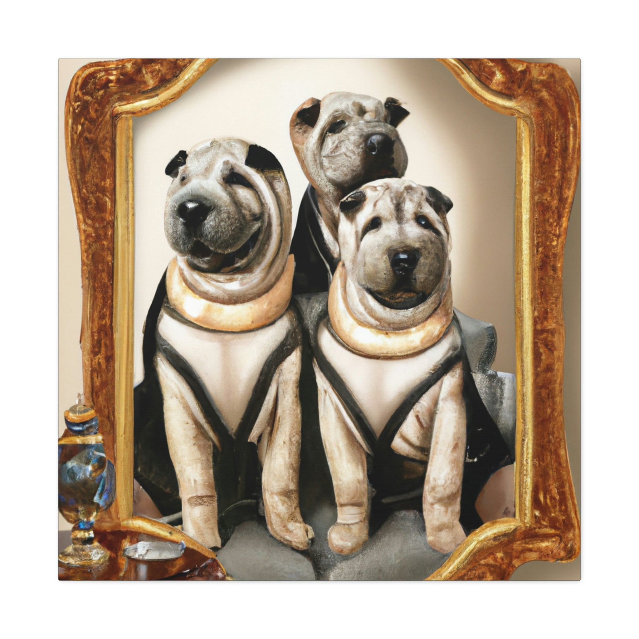 "Shar Pei's Golden Shine" - Canvas - Walmart.com