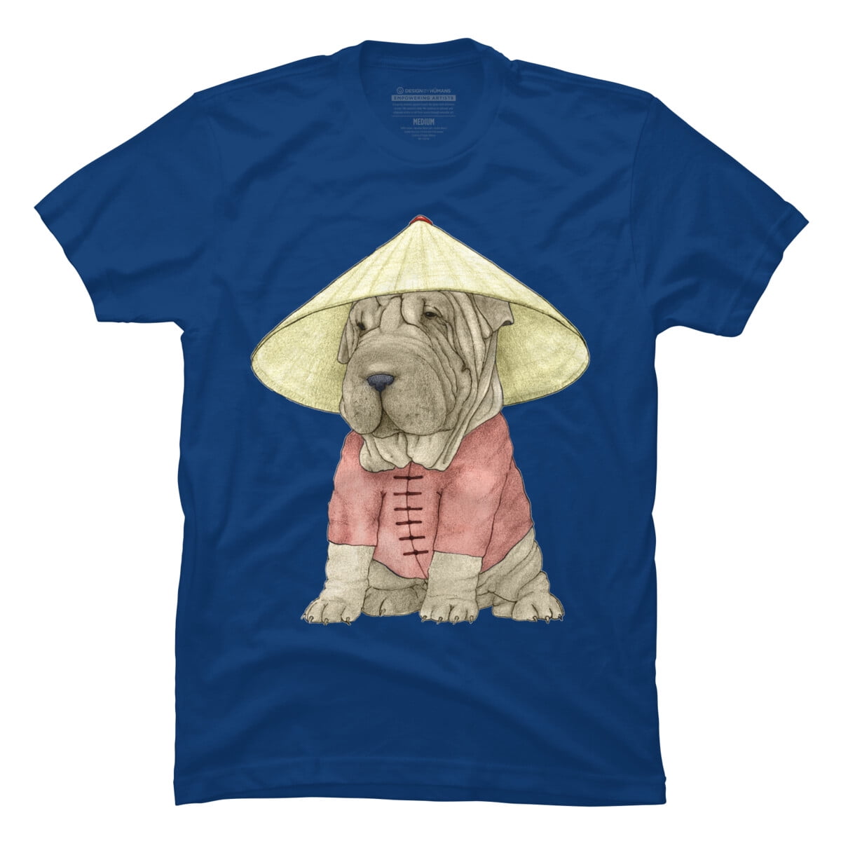 Shar pei Mens Royal Blue Graphic Tee - Design By Humans 3XL - Walmart.com